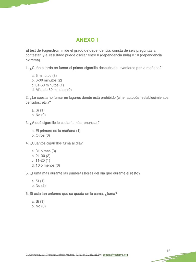 Test Fagerström | PDF