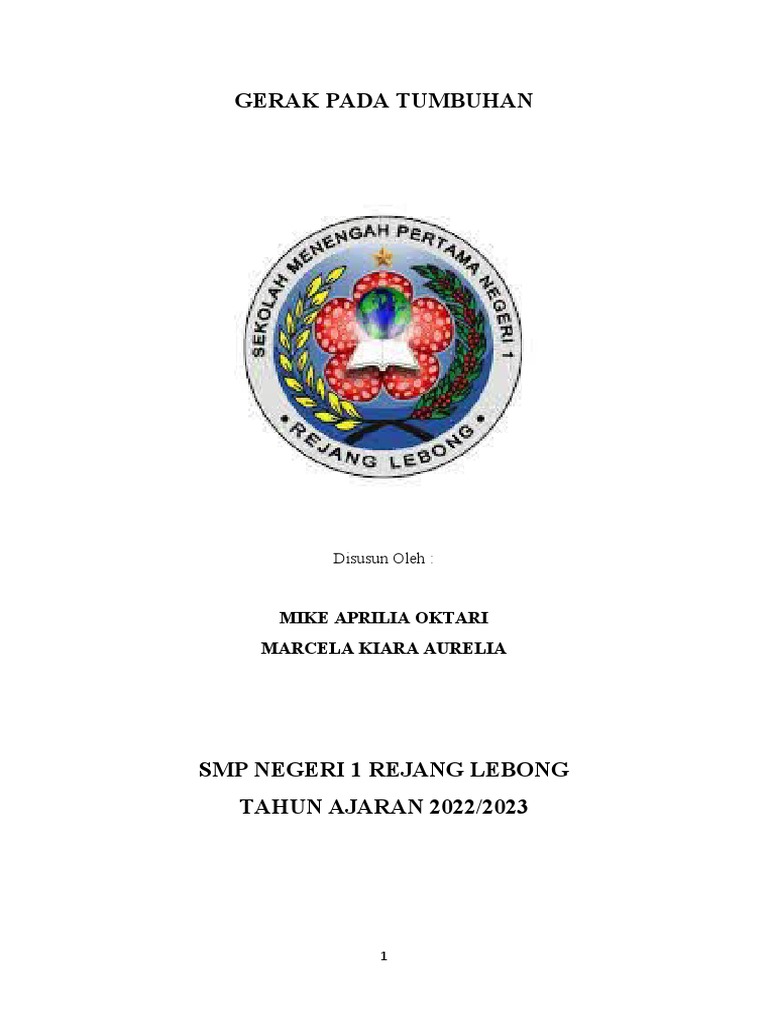 Jenis-Jenis Gerak pada Tumbuhan | PDF
