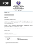 Request Letter To LGU | PDF