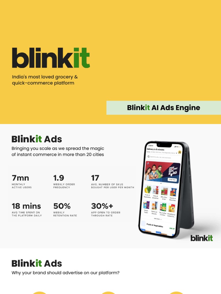 Blinkit Ad Engine - Brand Deck 01 | PDF | Brand | Marketing