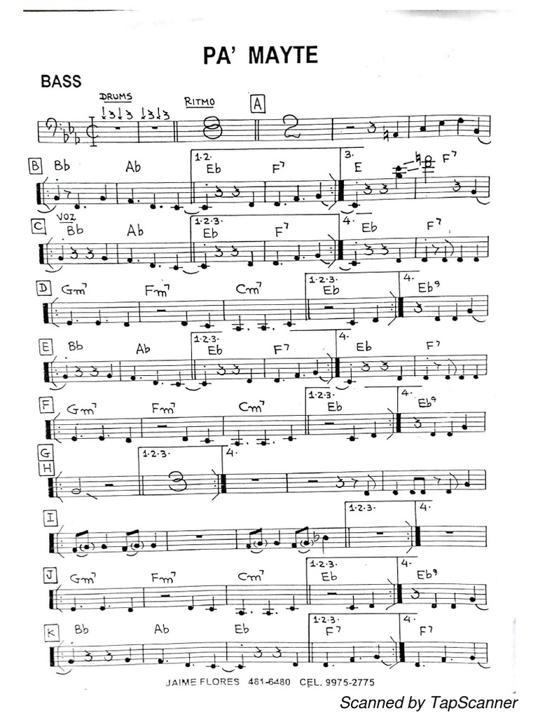Pa Mayte - Bass 081521 | PDF
