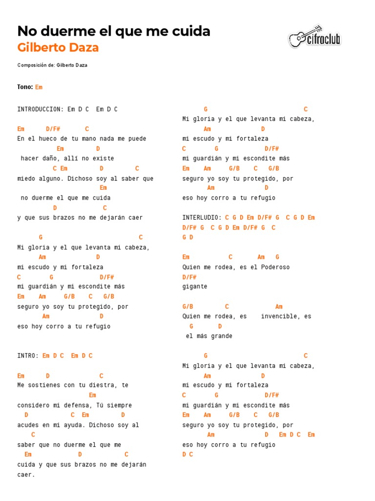 Gilberto Daza - No Duerme El Que Me Cuida | PDF