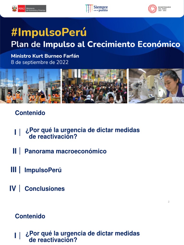 Plan Impulso Perú | PDF | Inflación | Economias