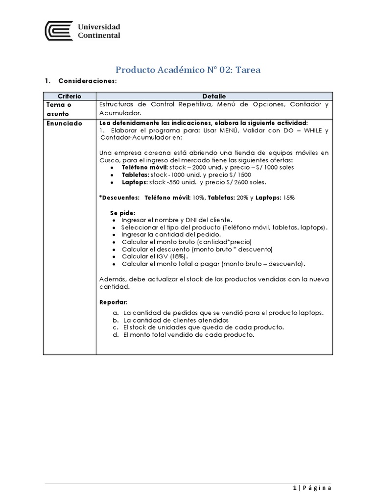 PA 02 Fundamentos Programación | PDF | Programación de computadoras | Ingeniería Informática