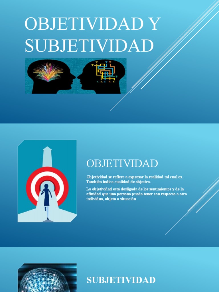 Objetividad y Subjetividad | PDF