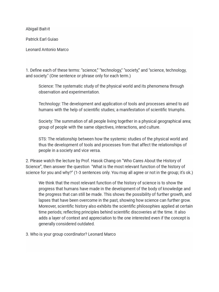 Group15 STS1 WFU Assignment1 | PDF | Social Science