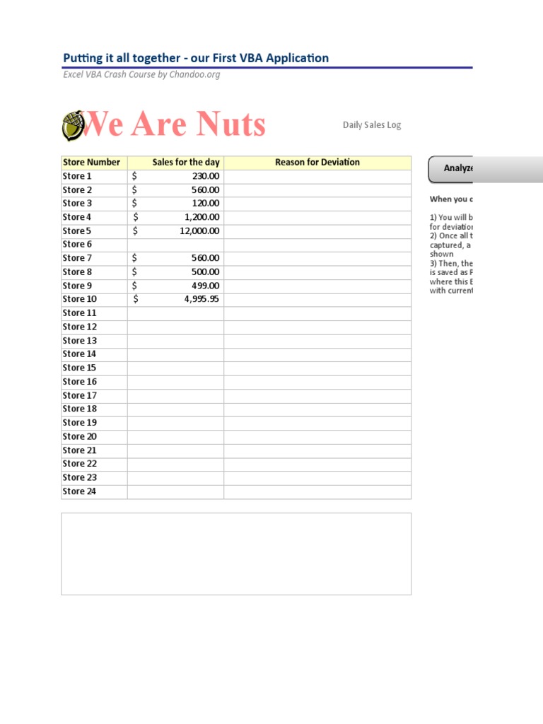 Our First Vba App Demo | PDF | Microsoft Excel | Software