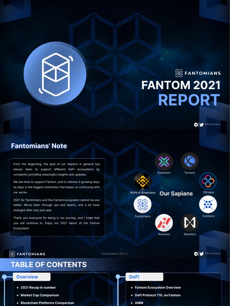 Fantomians - Fantom 2021 Report v1 | PDF | Economies | Trade