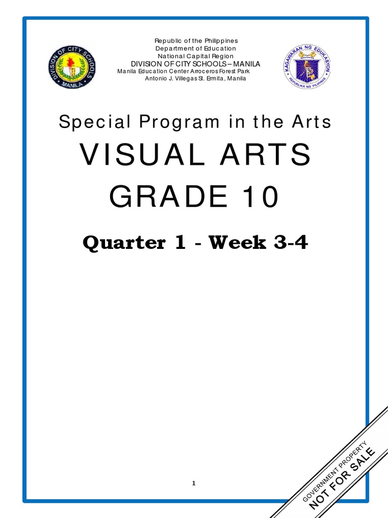 SPA-VISUAL ARTS 10 - Q1 - W1 - Mod2 | PDF | Paintings | Contemporary Art