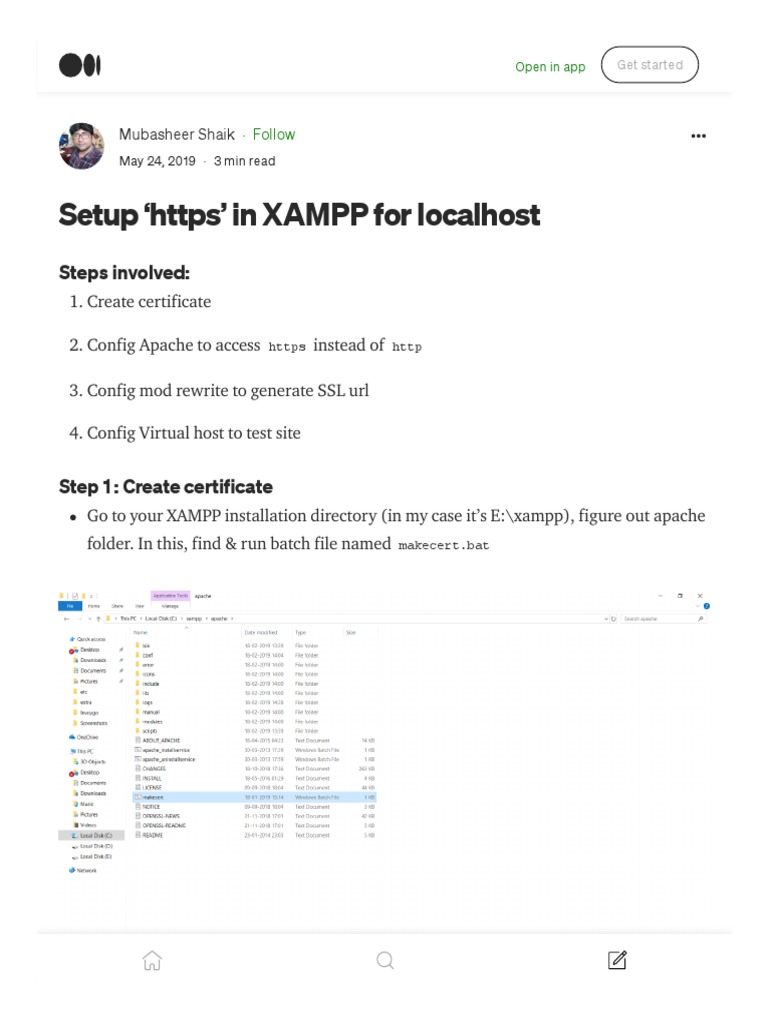 Setup In Xampp For Localhost Pdf Networking Internet And Web 3362