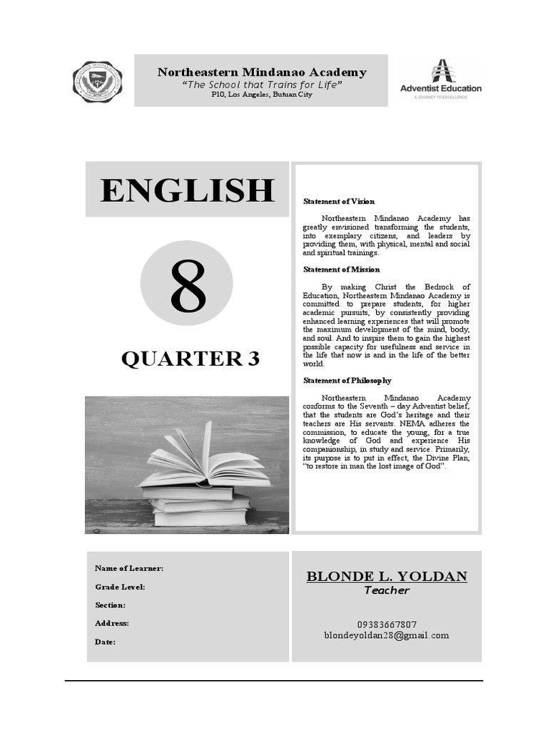 3rd Quarter in English 8 - 2 | PDF | Propaganda | Advertising