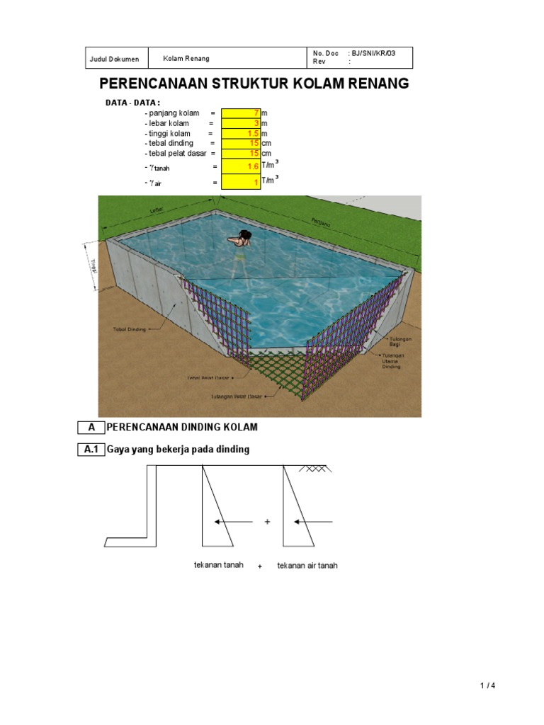 Analisa Kolam Renang | PDF