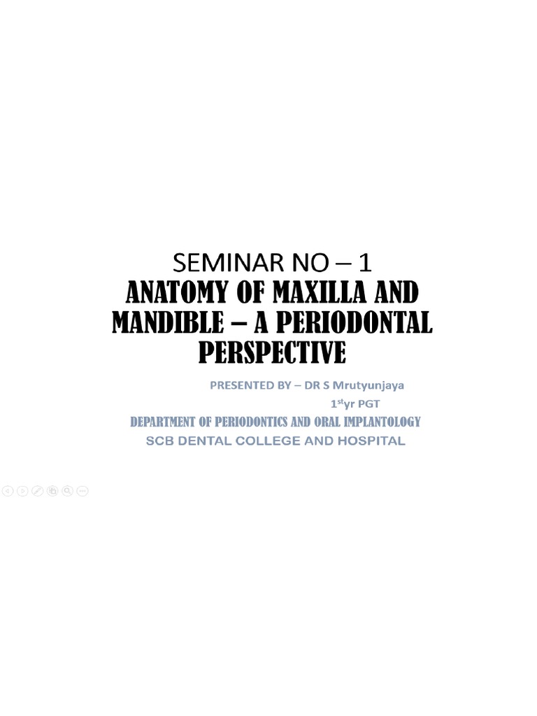 Anatomy of Maxilla and Mandible | PDF