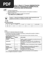 Mathematics: Quarter 1 - Module 9 | PDF | Division (Mathematics) | Numbers