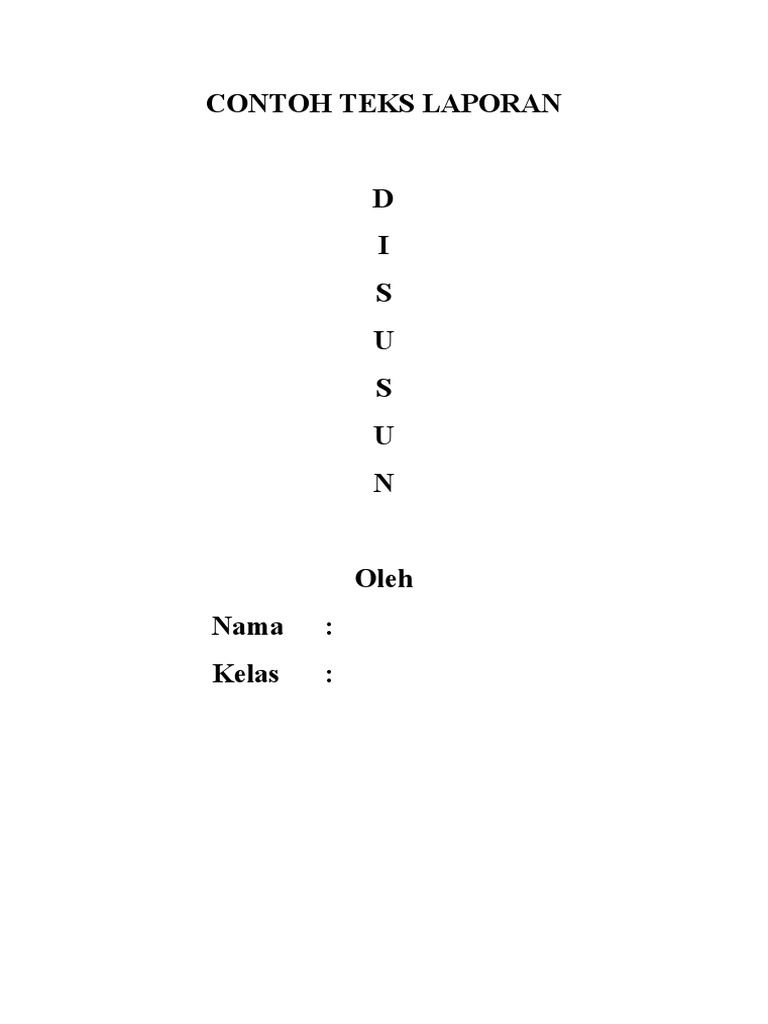 Contoh Teks Laporan | PDF