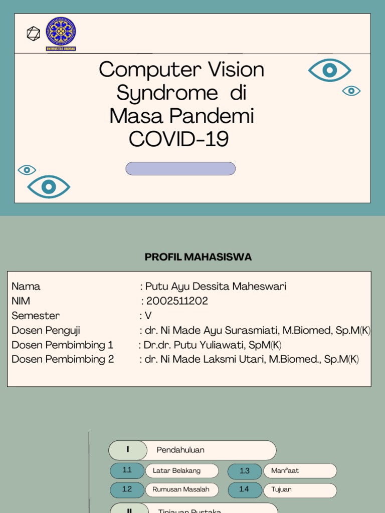 Dampak COVID-19 pada Computer Vision Syndrome | PDF