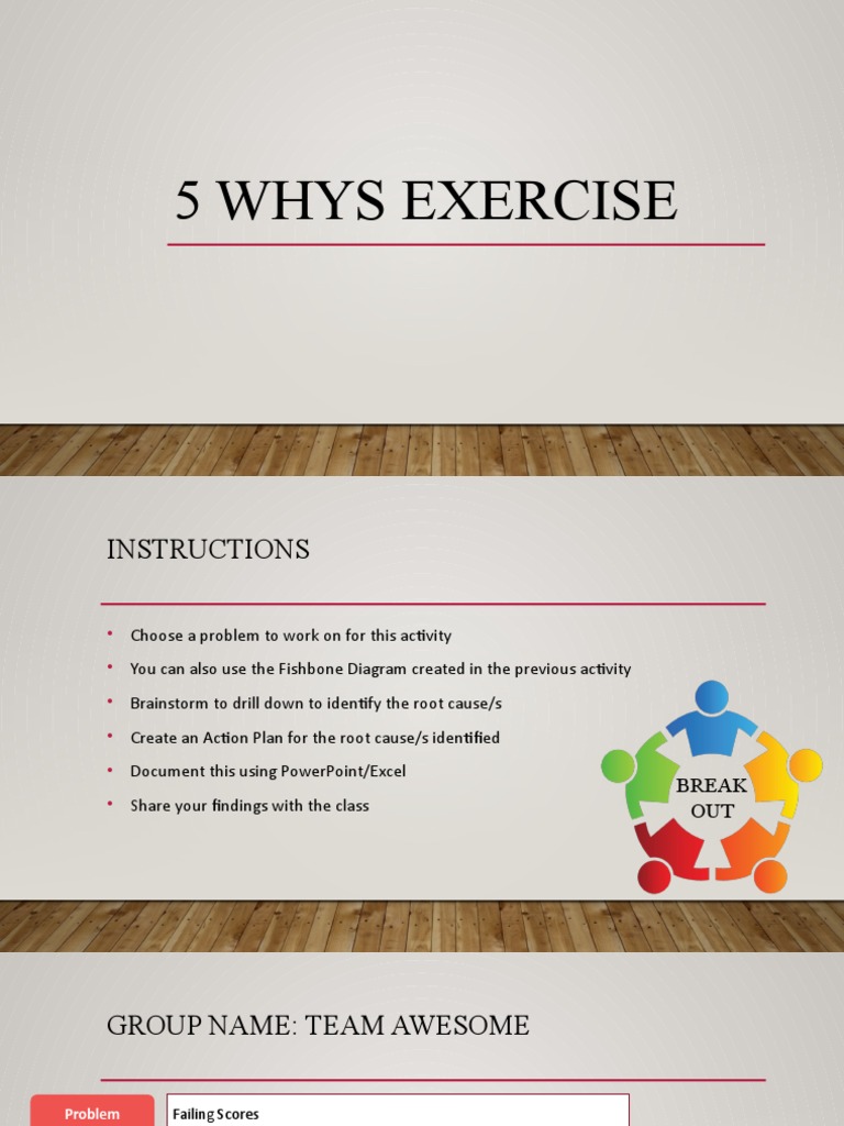 5 Whys Exercise Instructions PDF