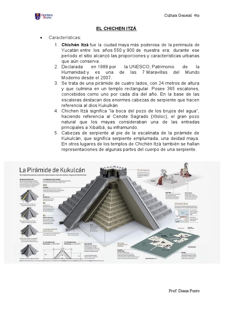 Chichen Itza - Caracteristicas - 4to | PDF