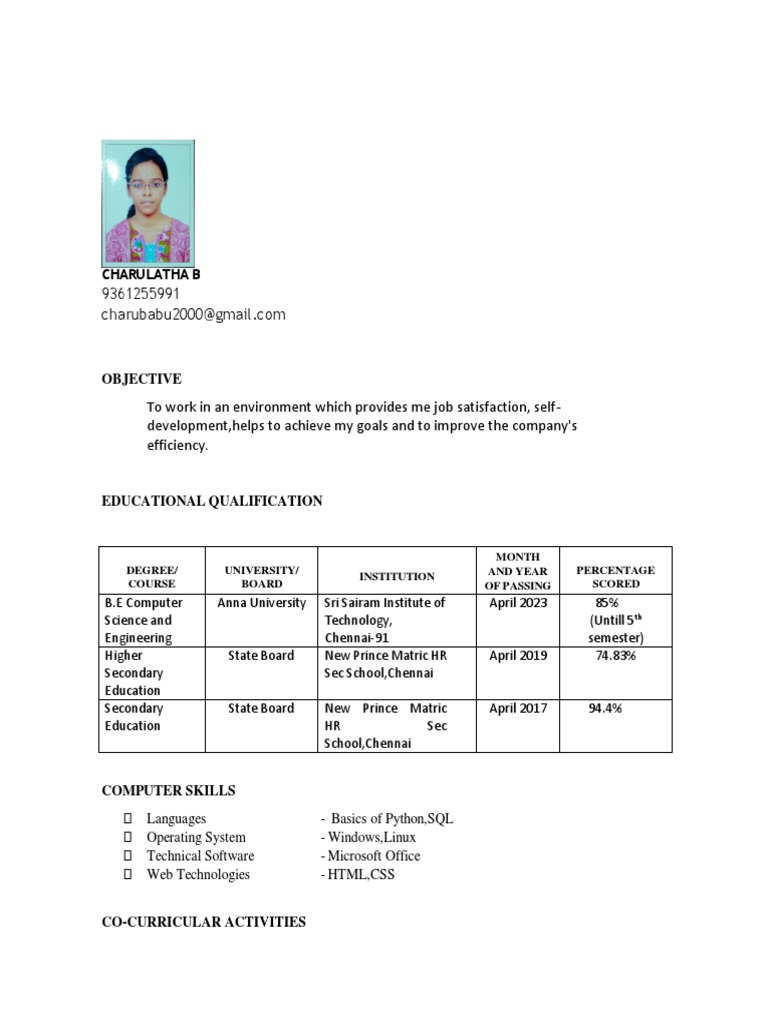 Charulatha B - Cse - 412419104020 | PDF | Software | Computer Science