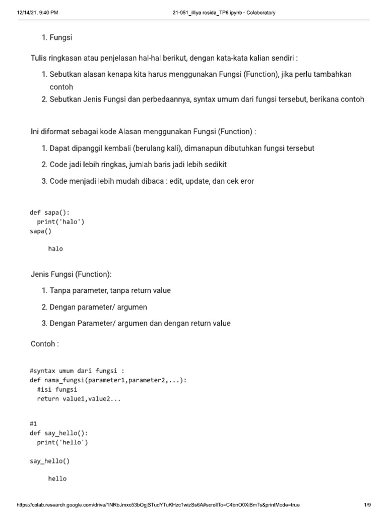 21-051 - Illiya Rosida - TP6 | PDF