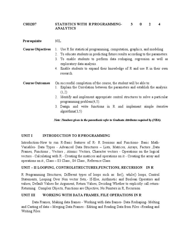 Cs01207 Pdf Array Data Structure Subroutine 
