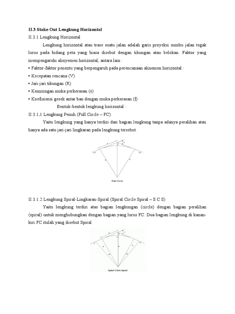 Stake Out Lengkung Horizontal | PDF