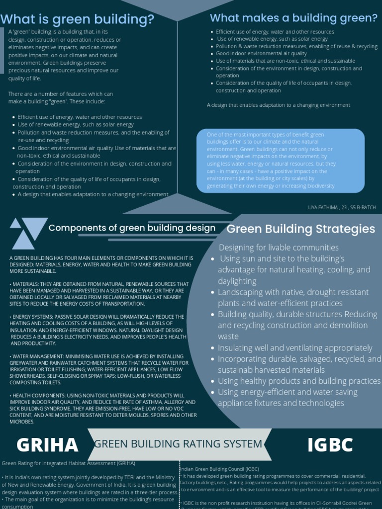 Green Building 101: Understanding the Fundamental Concepts, Components, and Rating Systems of ...