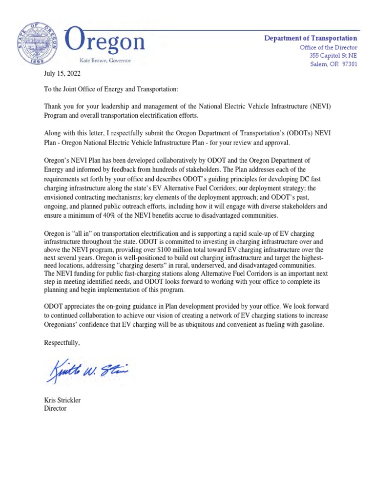 Oregon NEVI Plan for EV Infrastructure | PDF | Electric Vehicle ...