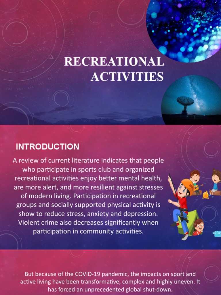 Benefits of Recreational Activities | PDF | Recreation | Physical Fitness