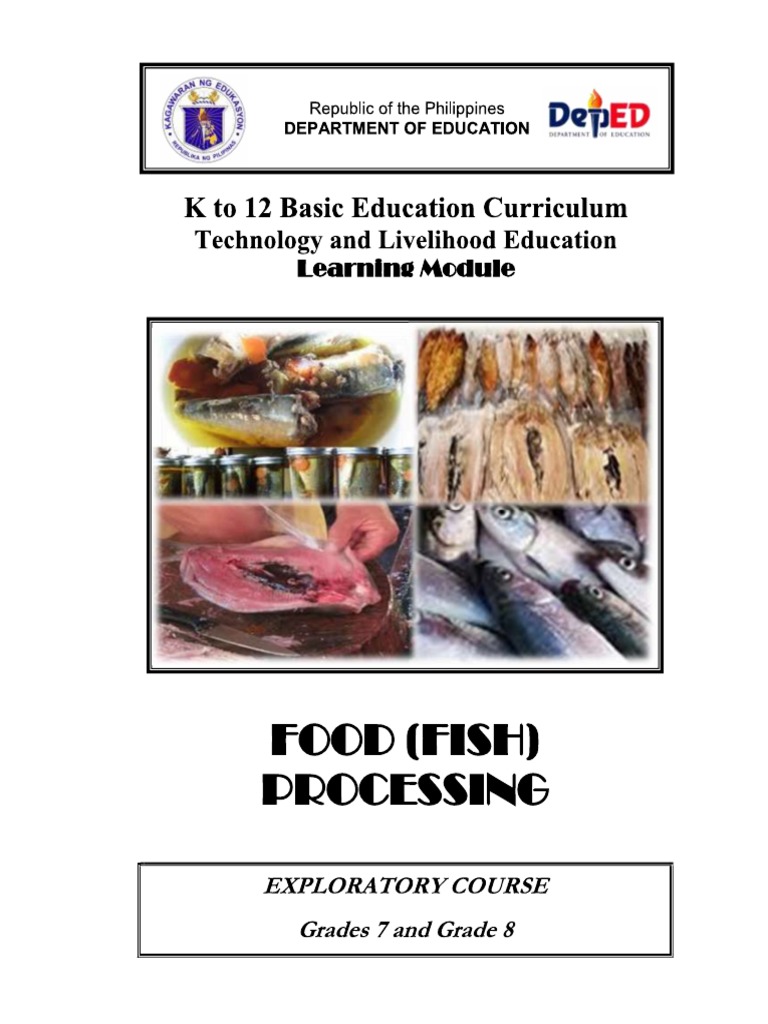 Food Processing Learning Module | PDF