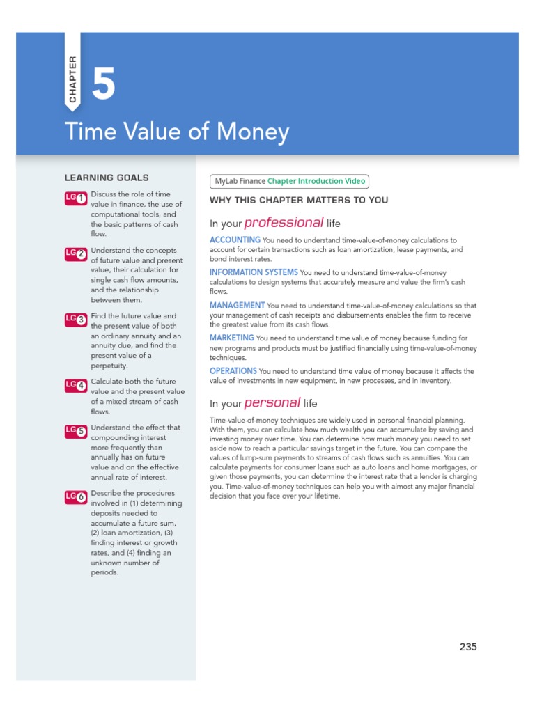 TVM Chapter - Pay Now or Later: Calculating Future Value & Present Value | PDF | Time Value Of ...