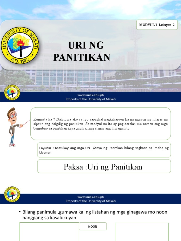 MODYUL 1 Leksyon II Mga Uri NG Panitikan | PDF