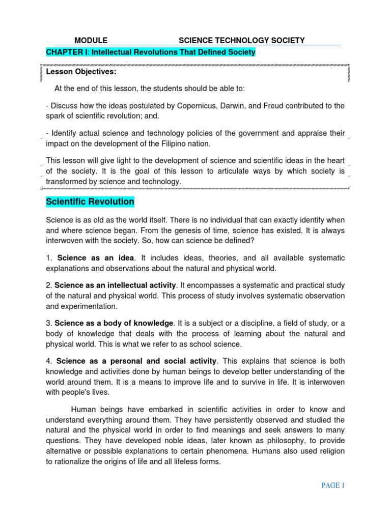 07 Science Technology and Society | PDF | Science | Nicolaus Copernicus