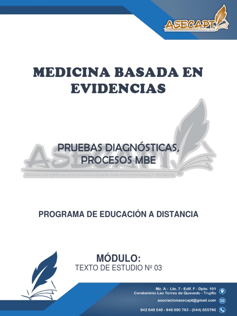 Modulo 03 | Descargar gratis PDF | Sensibilidad y especificidad | Diagnostico medico