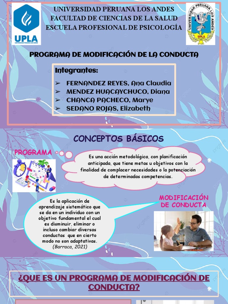 Programa de Modificación Conductual | PDF | Comportamiento | Evaluación