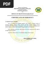 Certificate of Indigency - Philhealth | PDF | Philippines