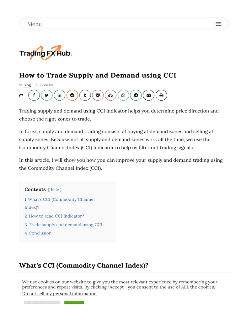 Tradingfxhub Com Blog How To Trade Supply and Demand Using Cci | PDF | Economies | Investing