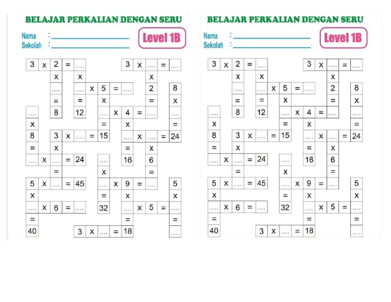 Perkalian Level 1B | PDF