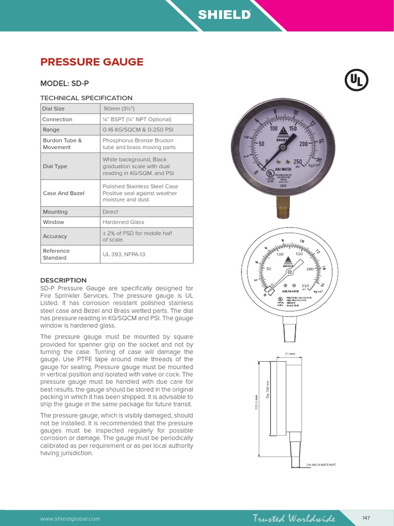 Pressure Gauges | PDF | Pressure Measurement | Pipe (Fluid Conveyance)