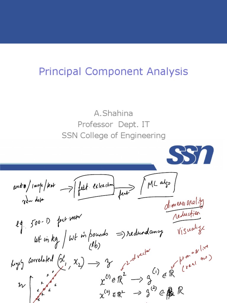 Machine Learning - PCA | PDF