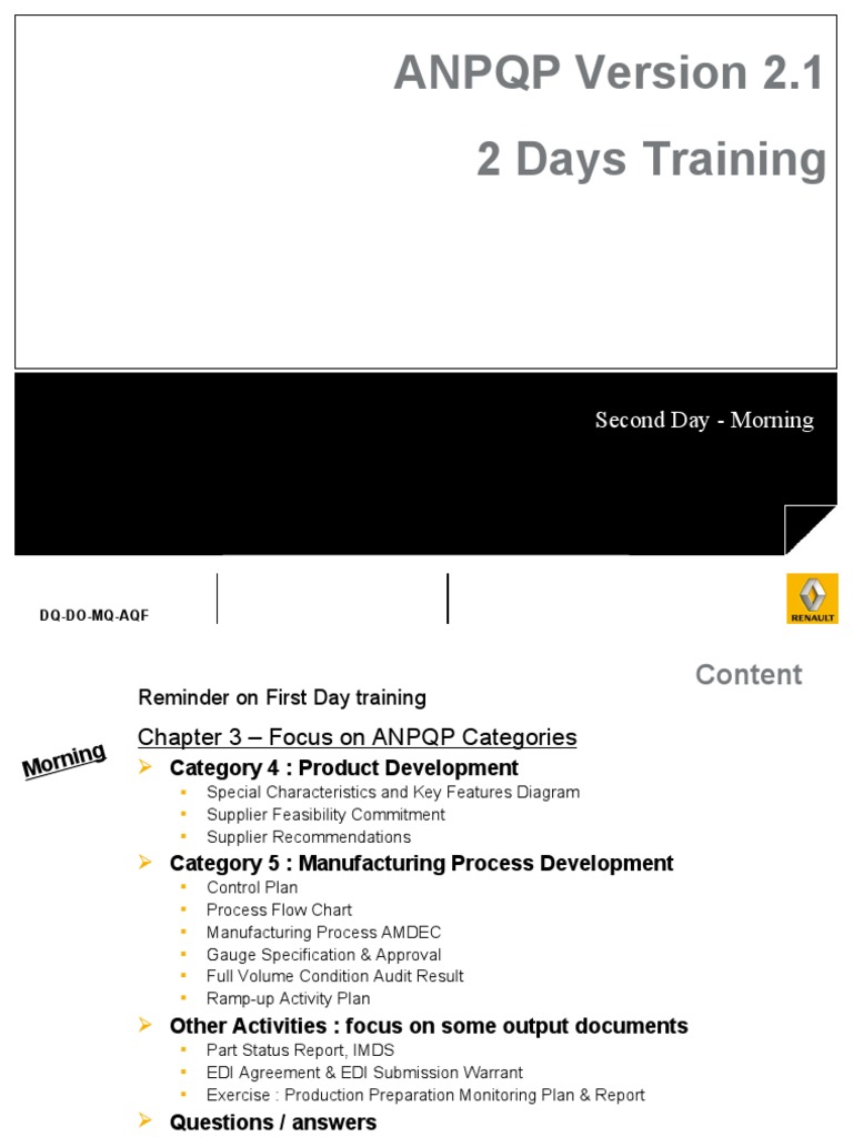 ANPQP Supplier Training Guide | PDF | Electronic Data Interchange ...