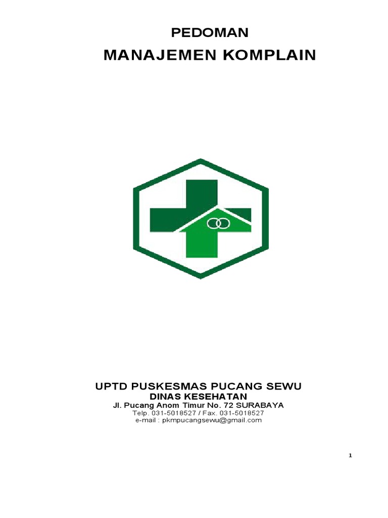 Pedoman Menejemet Komplain | PDF