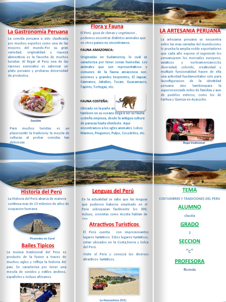 Triptico | PDF | Perú