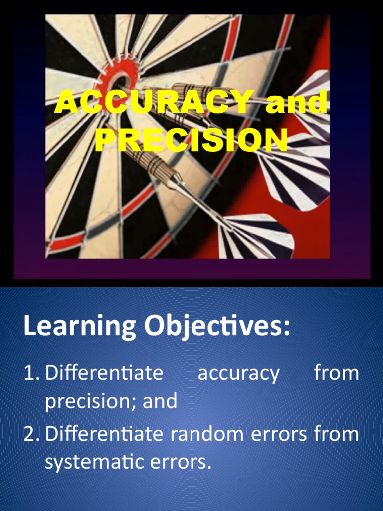 Accuracy And Precision Pdf Accuracy And Precision Observational Error