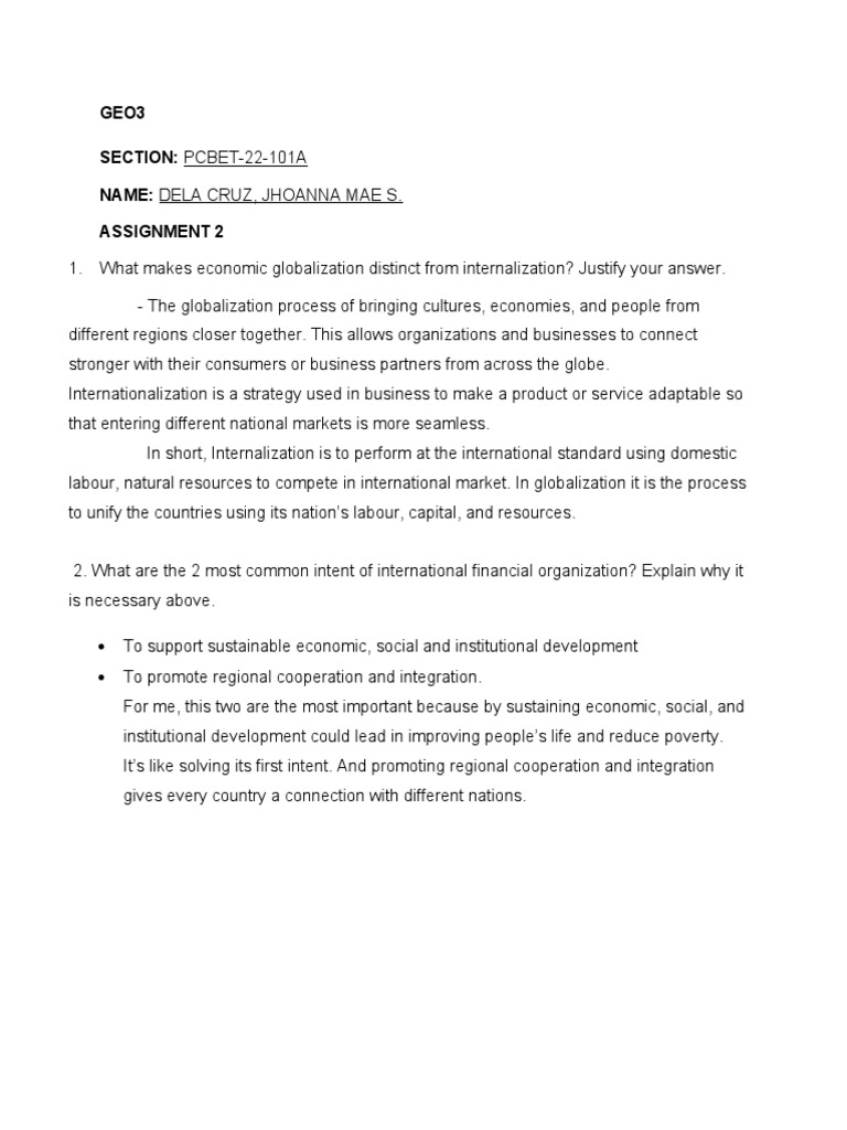 Dela Cruz - GEO3 - Assign 2 | PDF