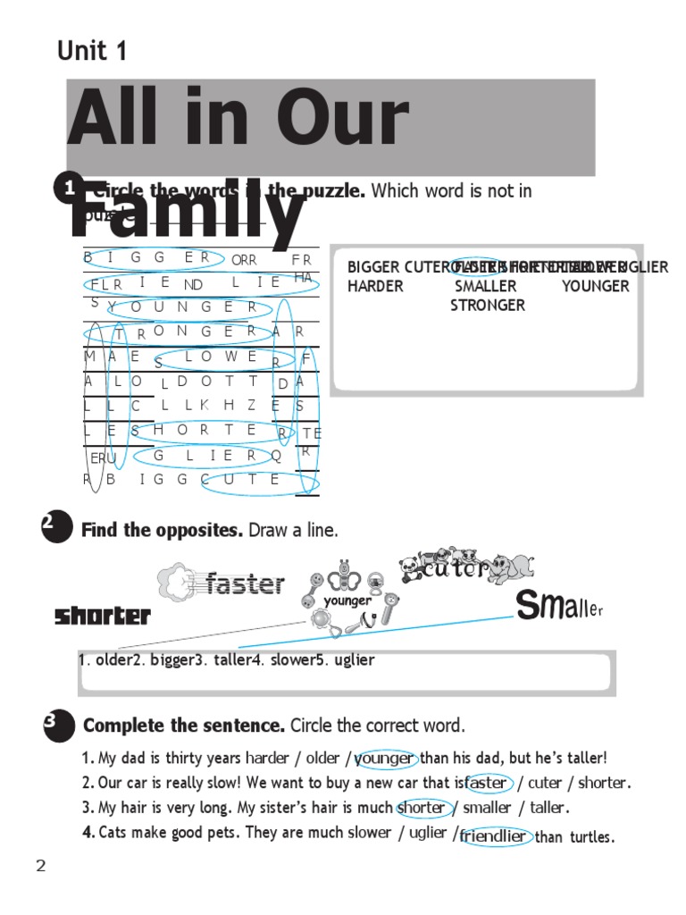 All in Our Family: Unit 1 | PDF | Mother