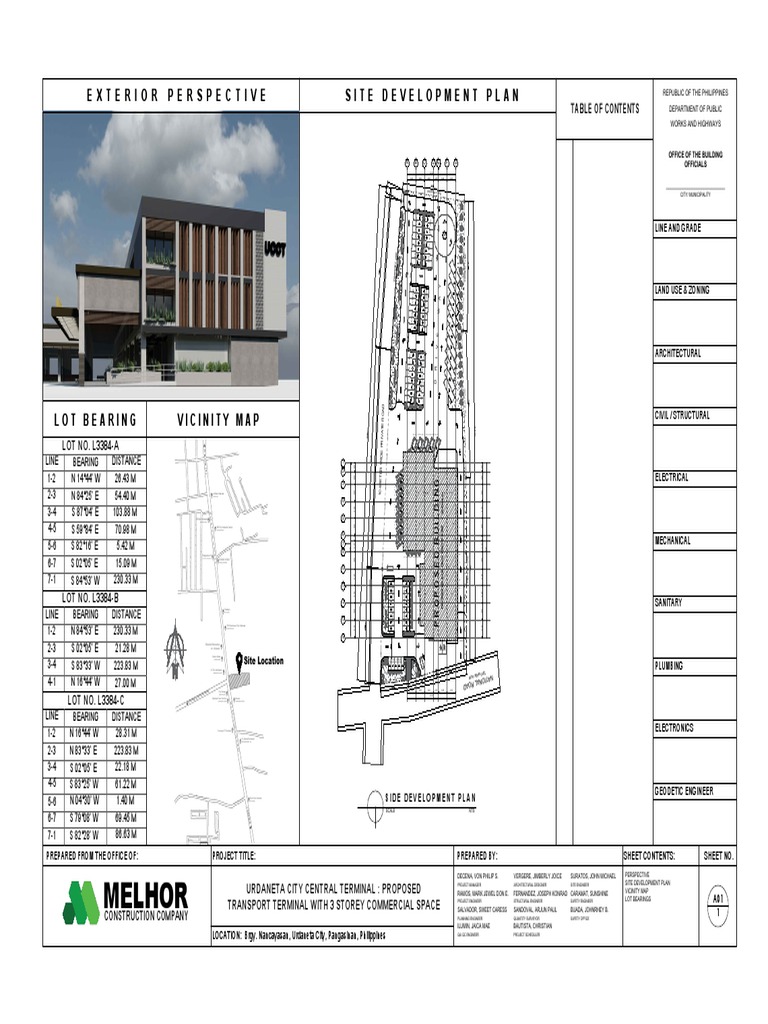 Melhor: Exterior Perspective Site Development Plan | PDF