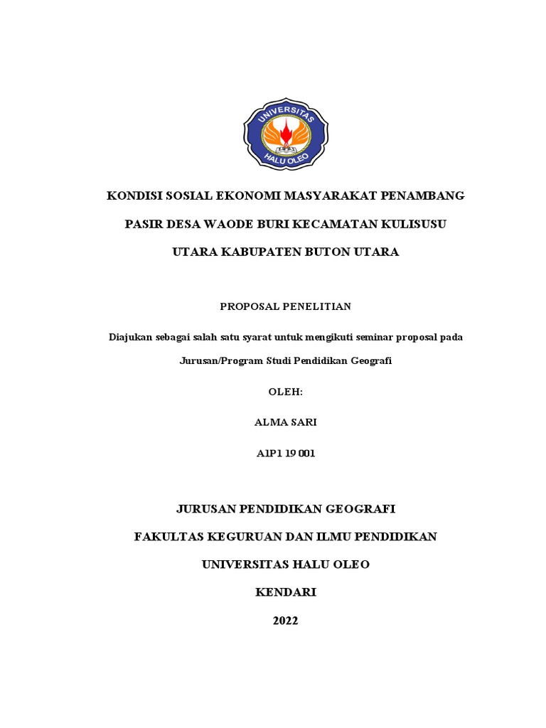Bismillah Proposal Alma Fix | PDF