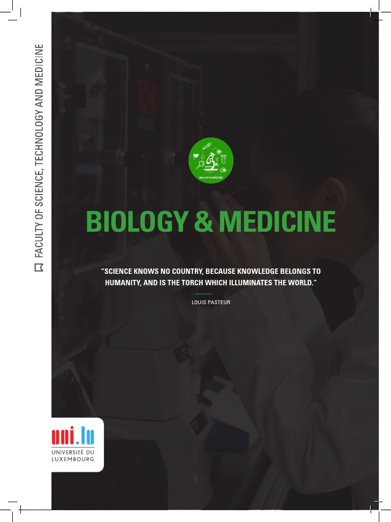 Brochure Biology & Medicine 03 2022 - Compressed | PDF | Systems Biology | Academic Degree