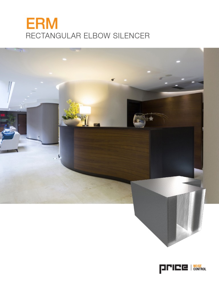 erm-rectangular-elbow-silencer | PDF | Duct (Flow) | Mechanical Engineering